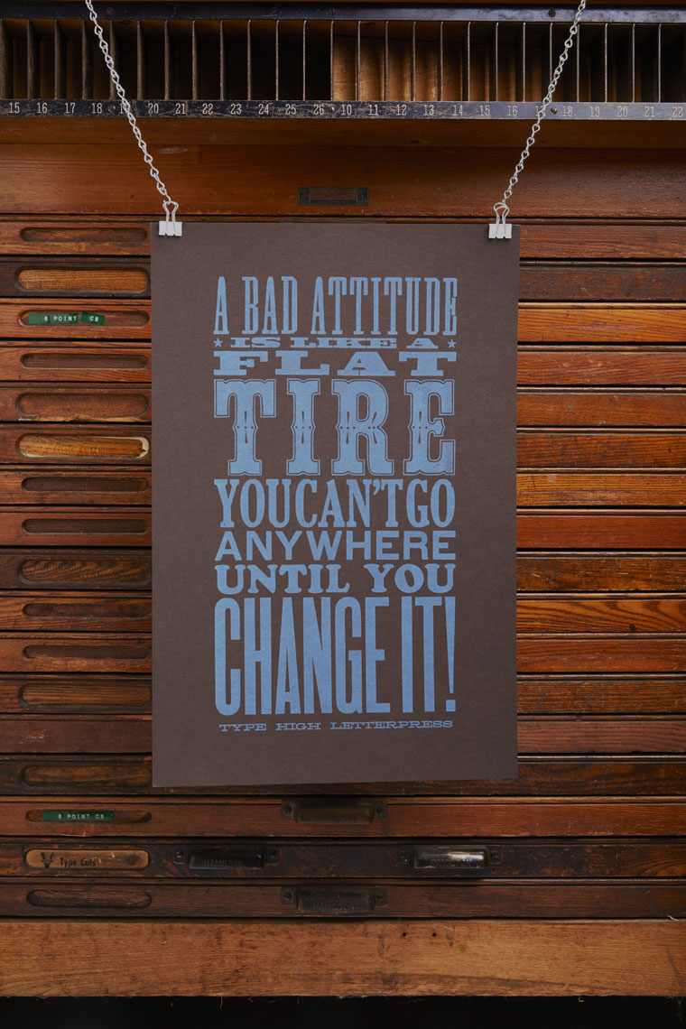 Bad Attitude Letterpress Poster – Type High Letterpress