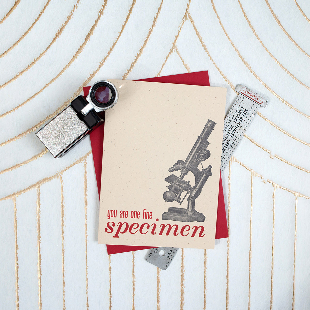 One Fine Specimen Greeting Card – Type High Letterpress