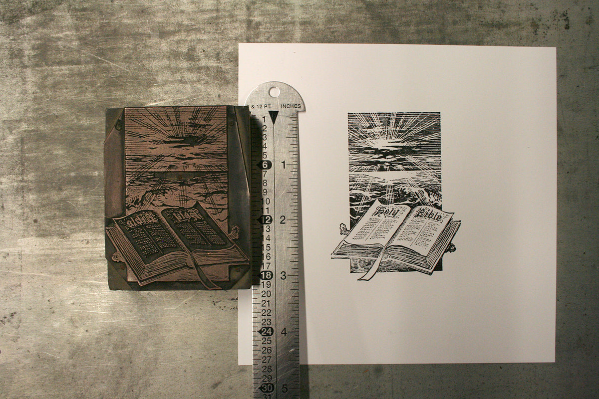 Holy Bible Letterpress Cut – Type High Letterpress